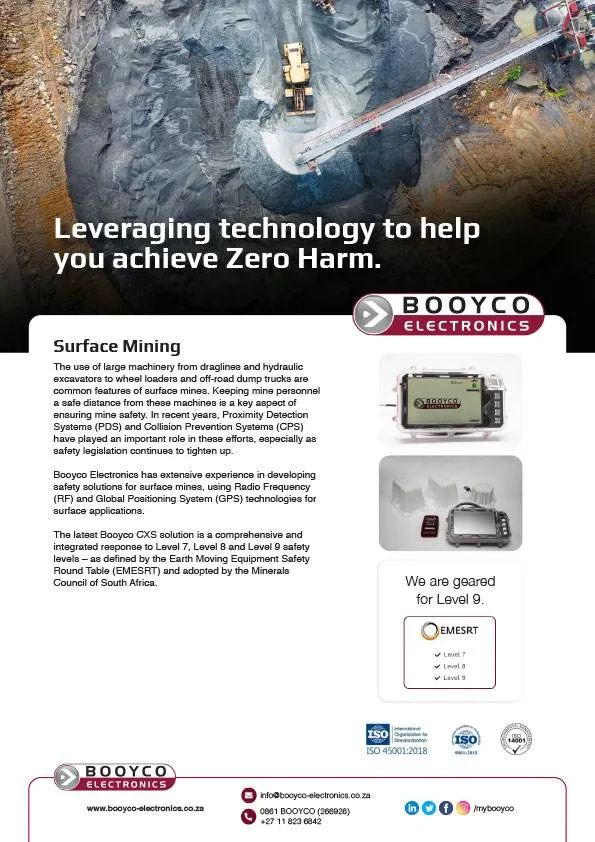 Surface Mining Safety Solutions by Booyco Electronics